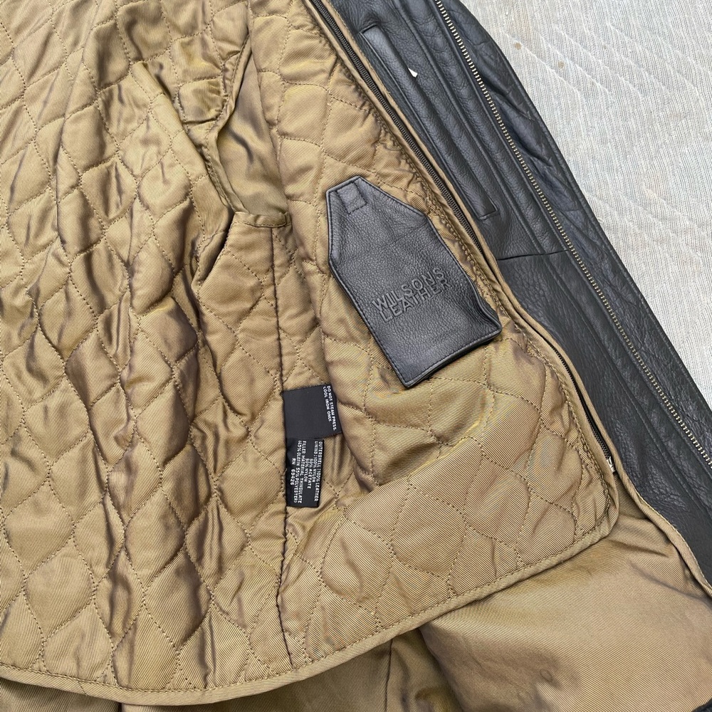 Wilsons Leather Thinsulate Black Jacket (Insulation) - Gem